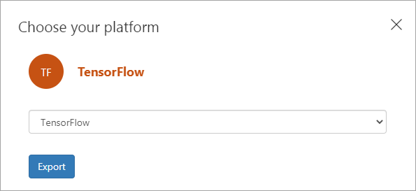 Use a TensorFlow model exported from Azure Custom Vision